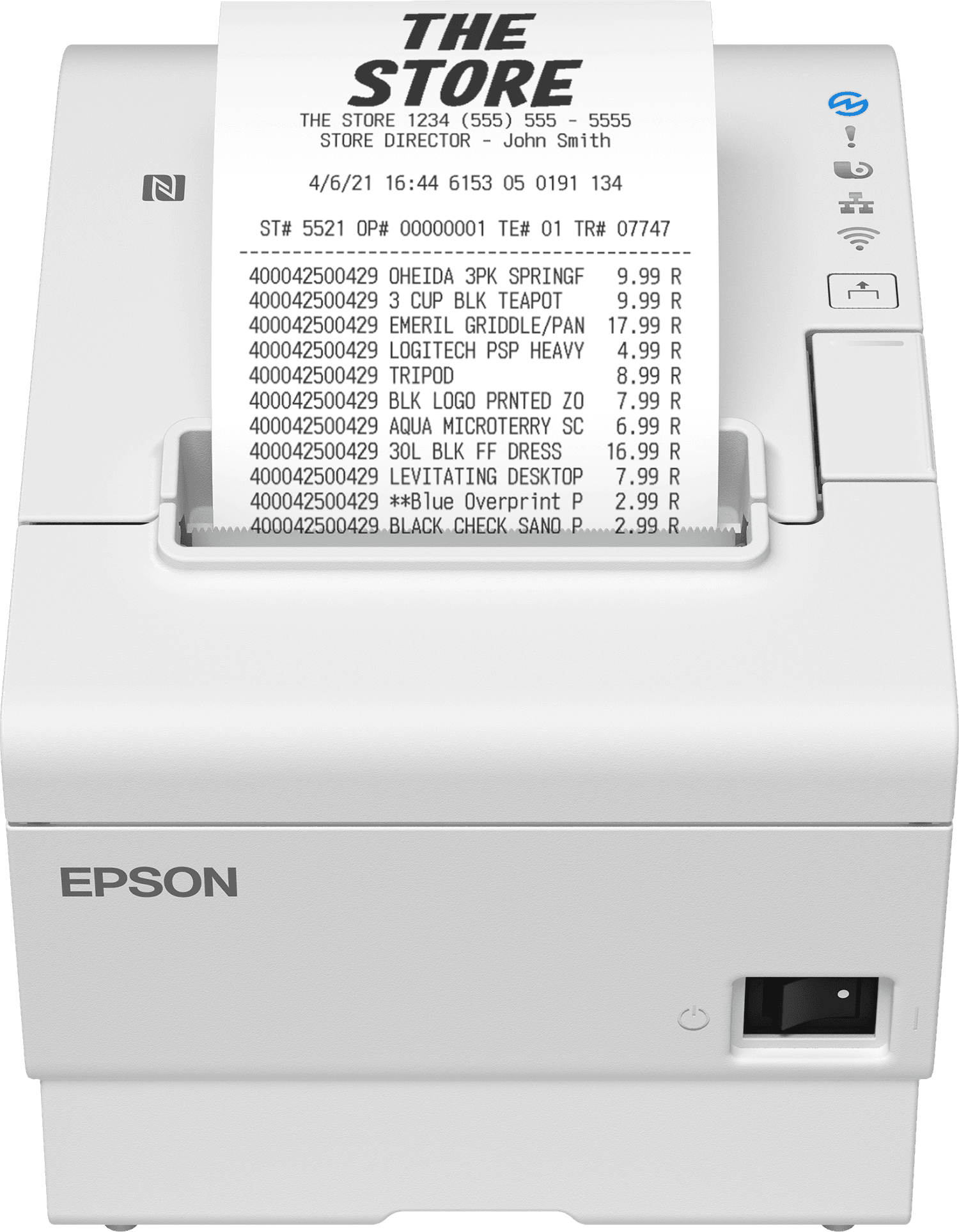 Epson TM-T88VII (131): USB, Eth, PowerUSB, Buzz, White | Epson South Africa