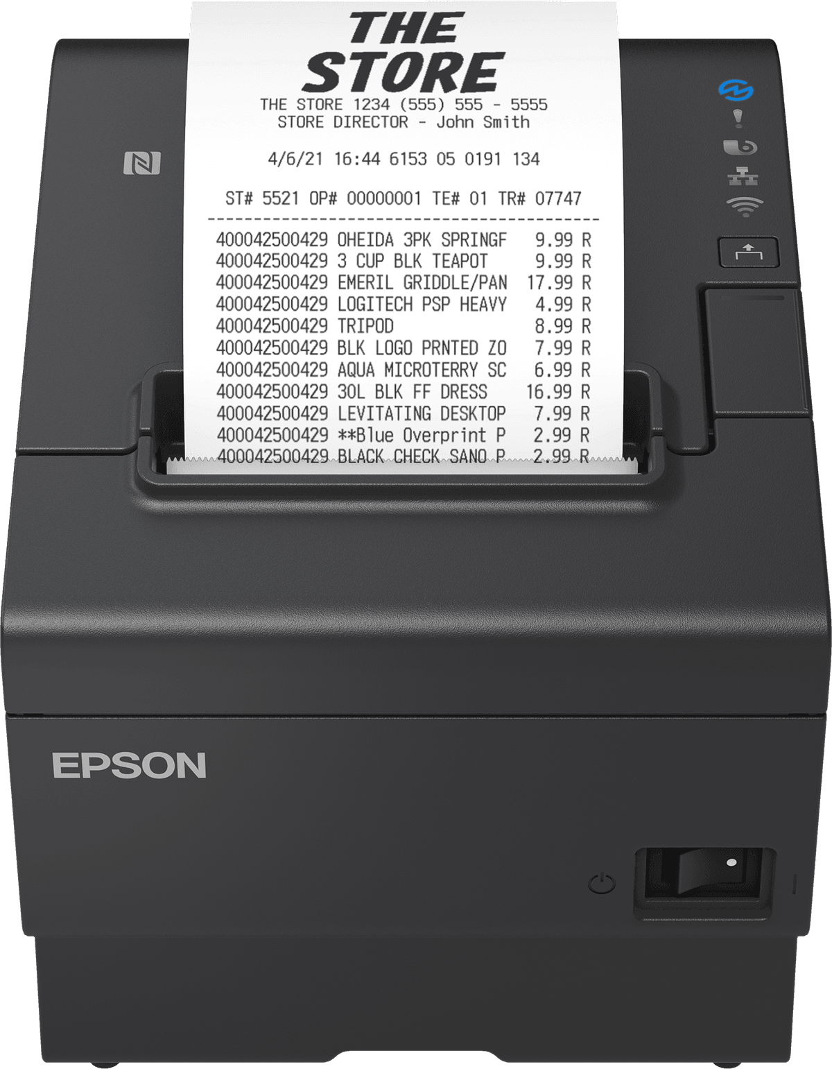 Epson TM-T88VII (112): USB, Eth, Serial, PS, Buzz, Black | Epson South ...
